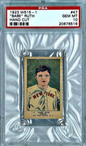1923 W515-1 Babe Ruth hand cut card sells for $69,500 - Sports ...