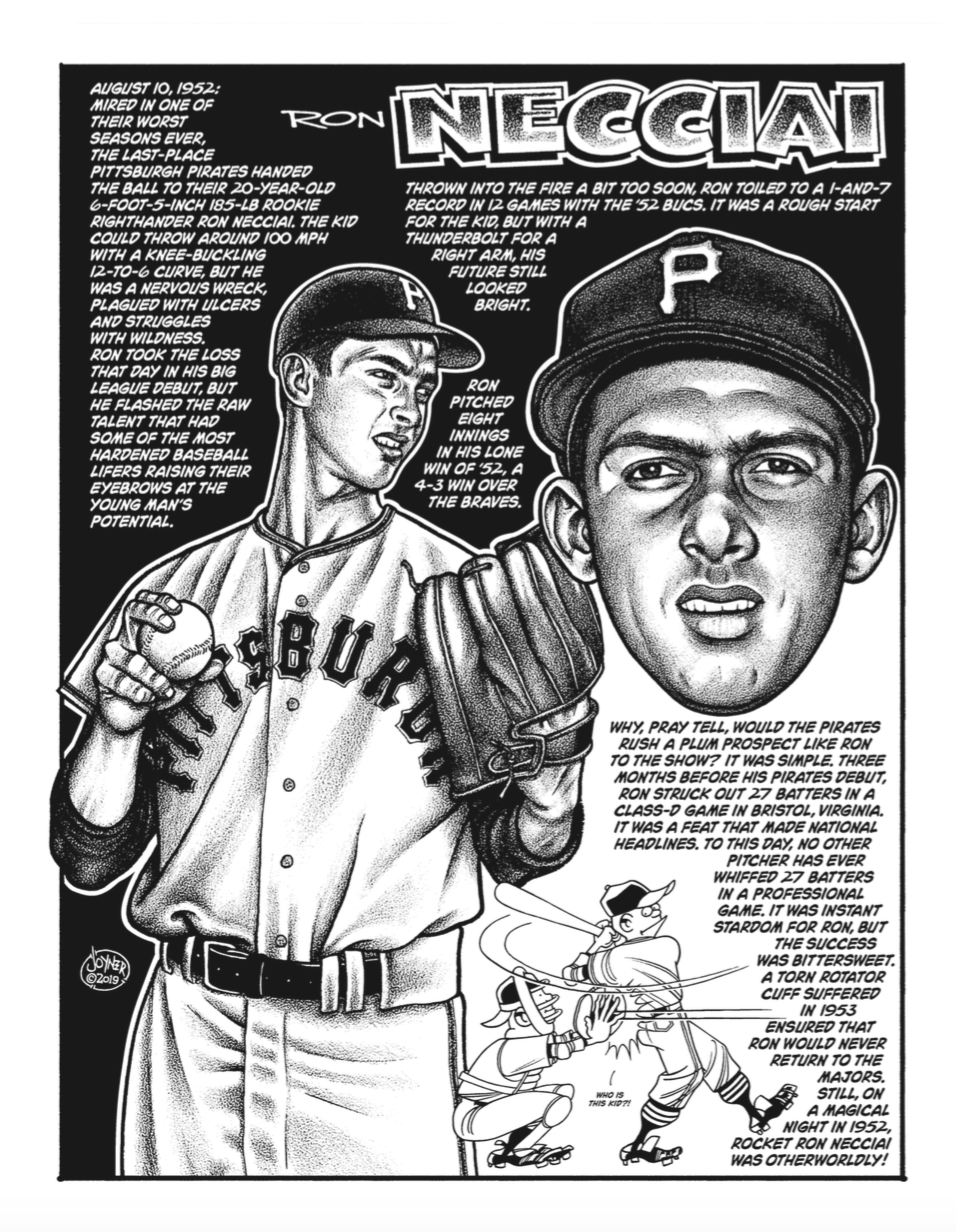 Ron Necciai detailed in Baseball Art - Sports Collectors Digest