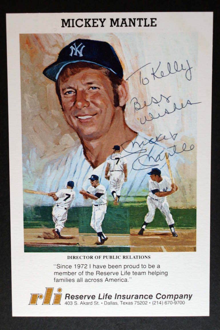 Mickey Mantle's signature through the years - Sports Collectors Digest