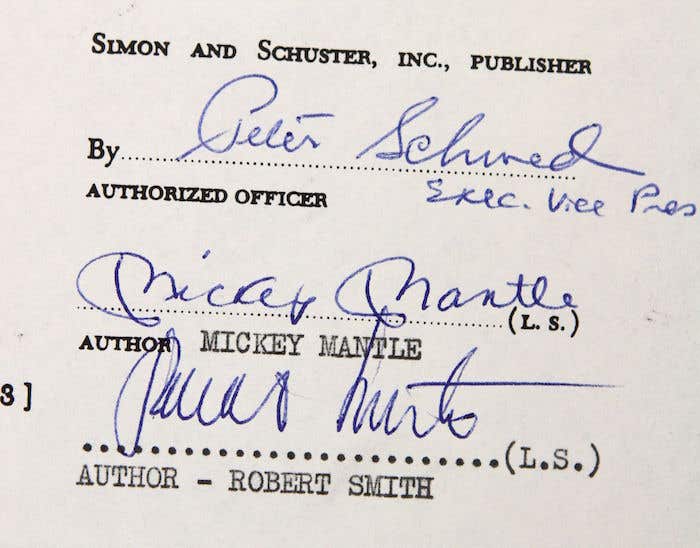 Mickey Mantle's signature through the years - Sports Collectors Digest