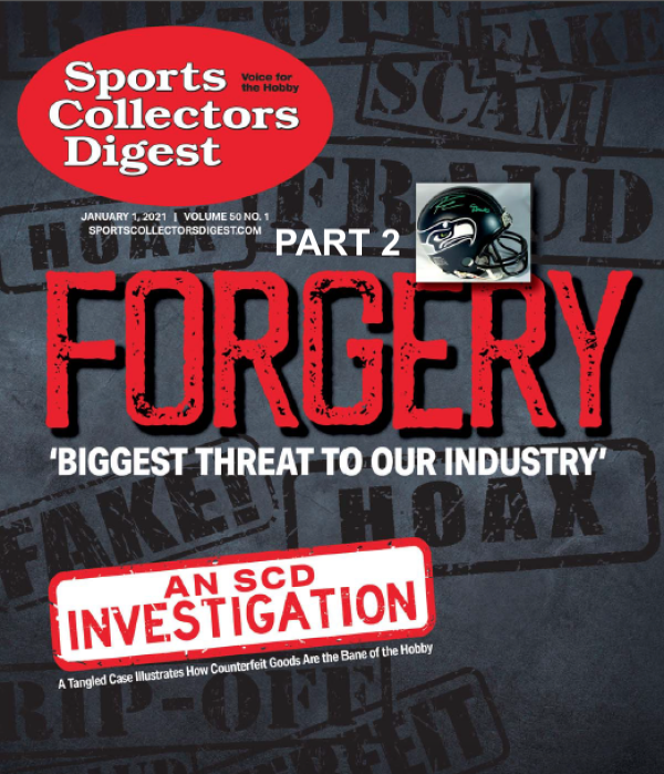 Forgery: The bane of the hobby of sports collectors - Sports Collectors ...