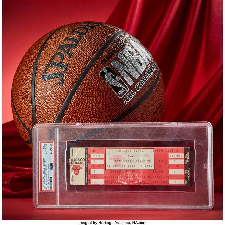 Ticket from Michael Jordan’s NBA debut brings record sale - Sports ...