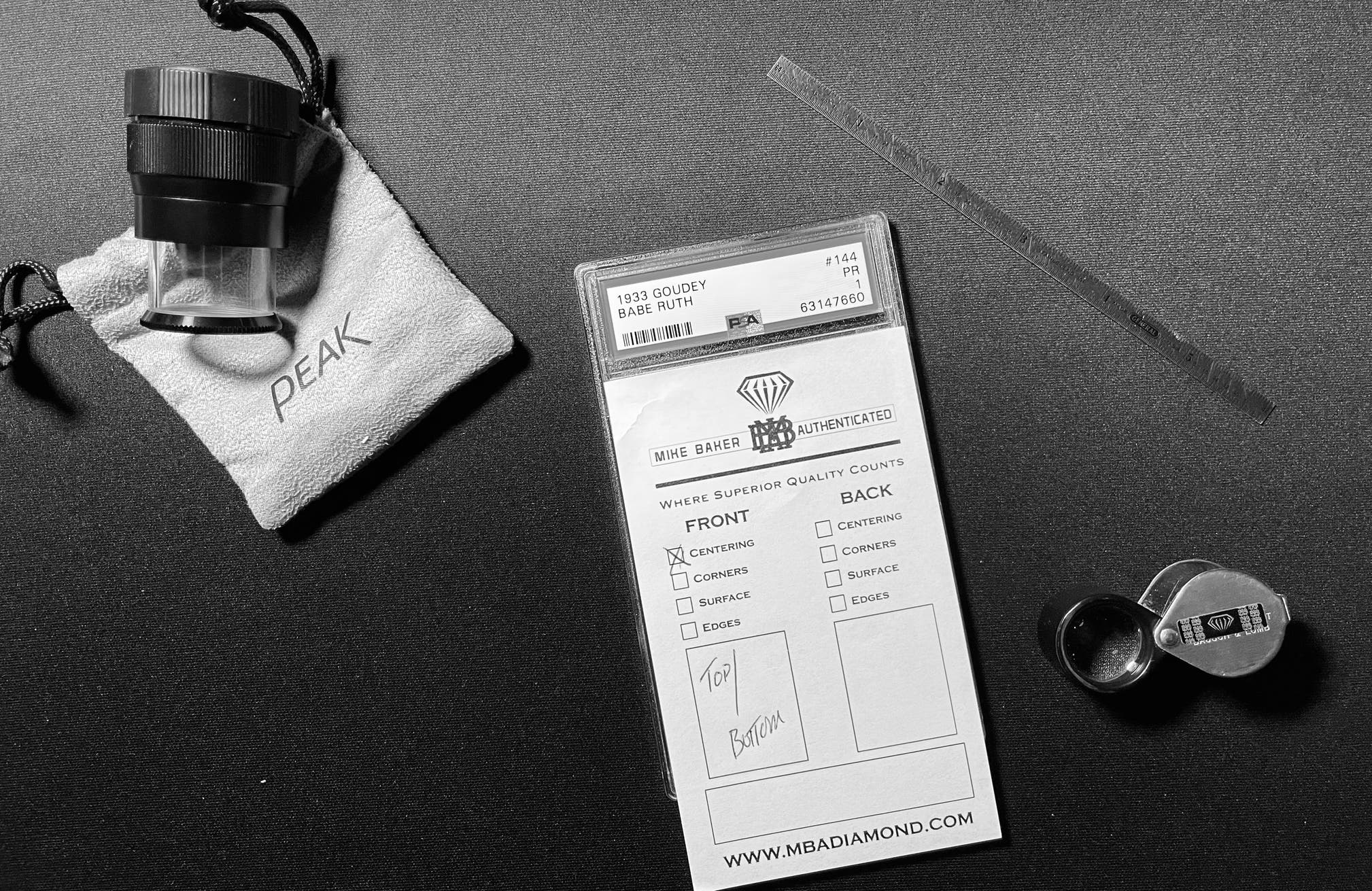 Expert graders at Mike Baker Authenticated certifying the best high-end ...