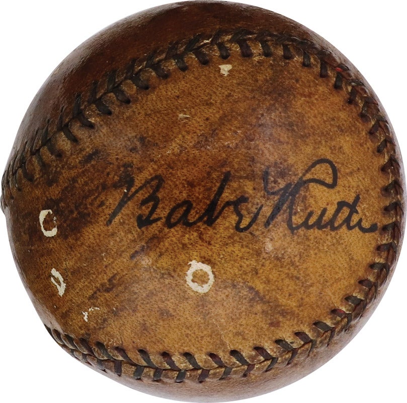 1929 Babe Ruth ball comes with rare video of Babe signing autograph ...