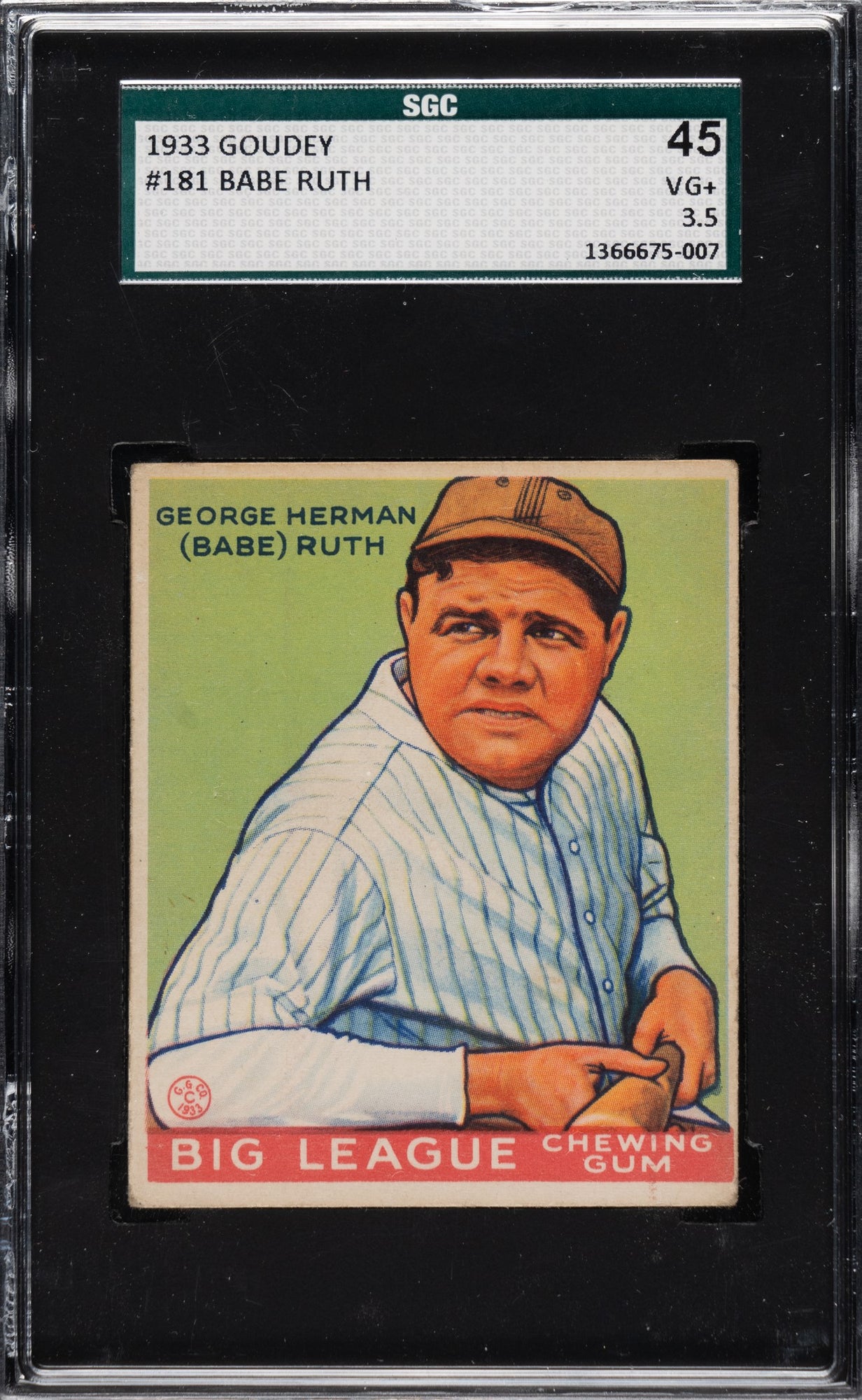 1933 Goudey Babe Ruth cards highlight $1.2 million auction at REA