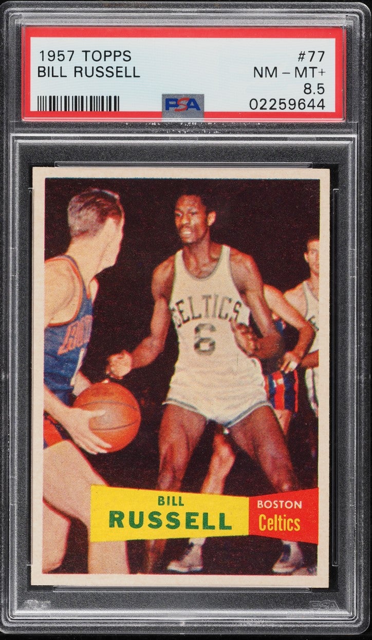 Bill Russell rookie card sets record at PWCC - Sports Collectors Digest
