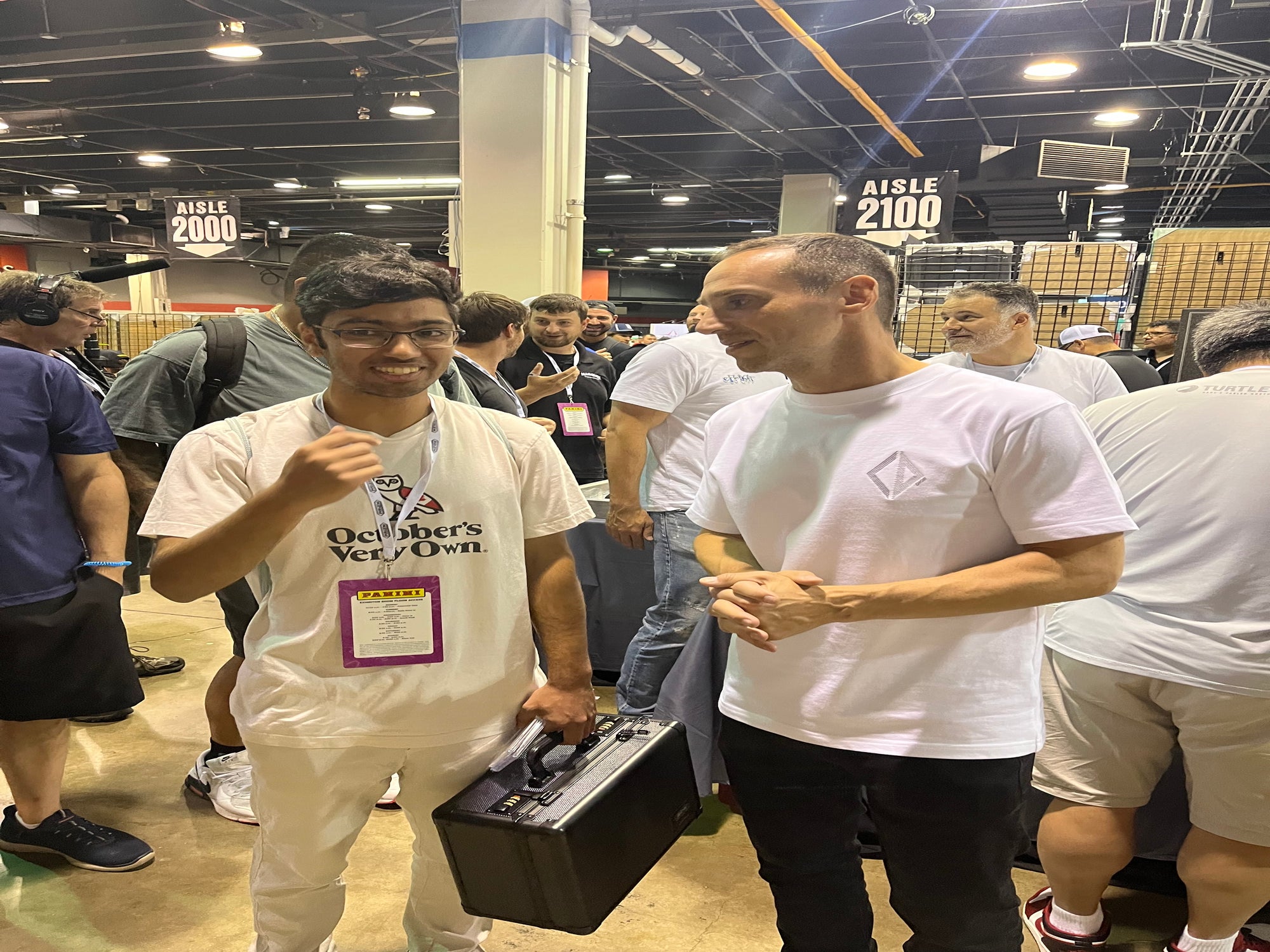 Fanatics CEO Michael Rubin engages with collectors on show floor ...