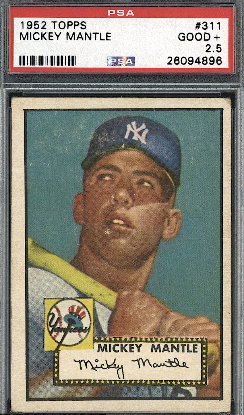Condition matters — unless it's a 1952 Mickey Mantle - Sports ...