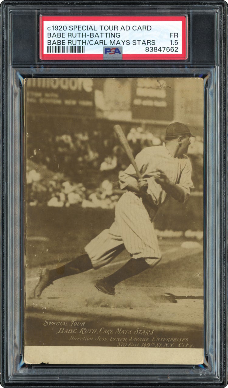 Rare Babe Ruth memorabilia, high-grade vintage cards highlight $11.7M ...