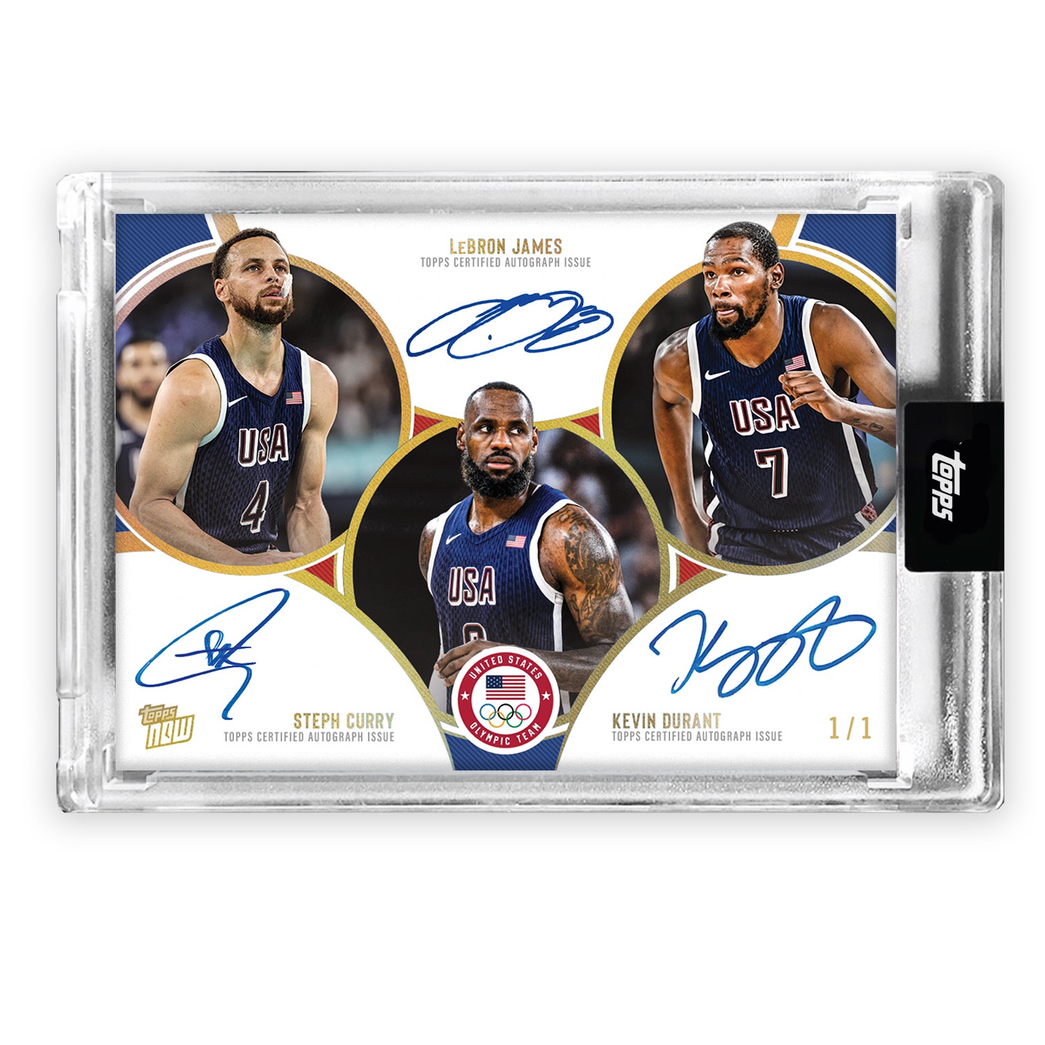 Topps releases 1/1 Triple Auto card of LeBron James, Kevin Durant and ...