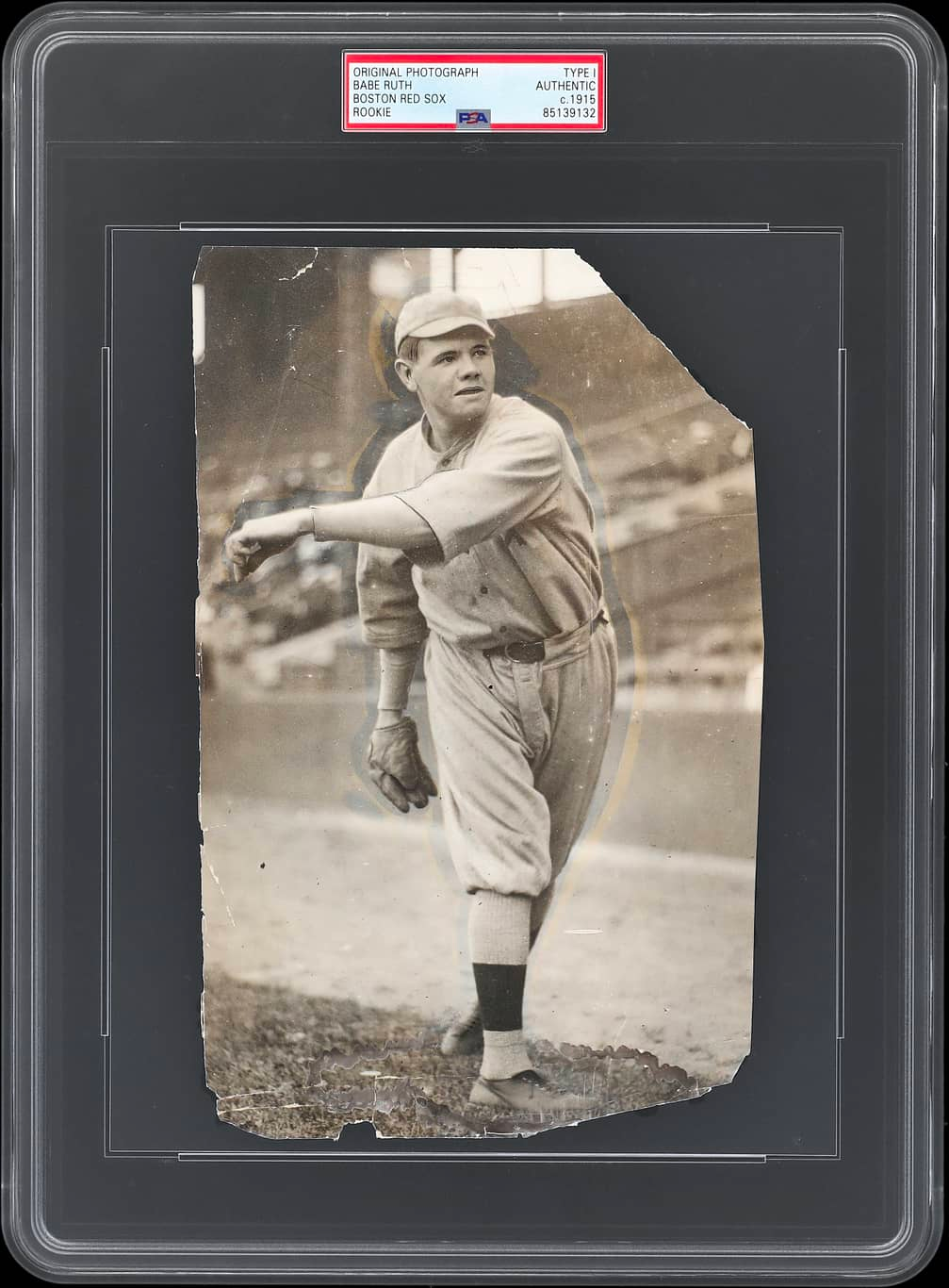 Original Type 1 photos of Babe Ruth pitching, first World Series ...