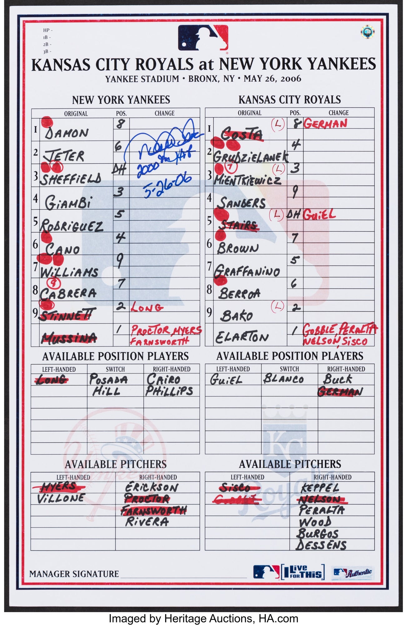 Baseball lineup cards are hard to find, but a growing niche among ...