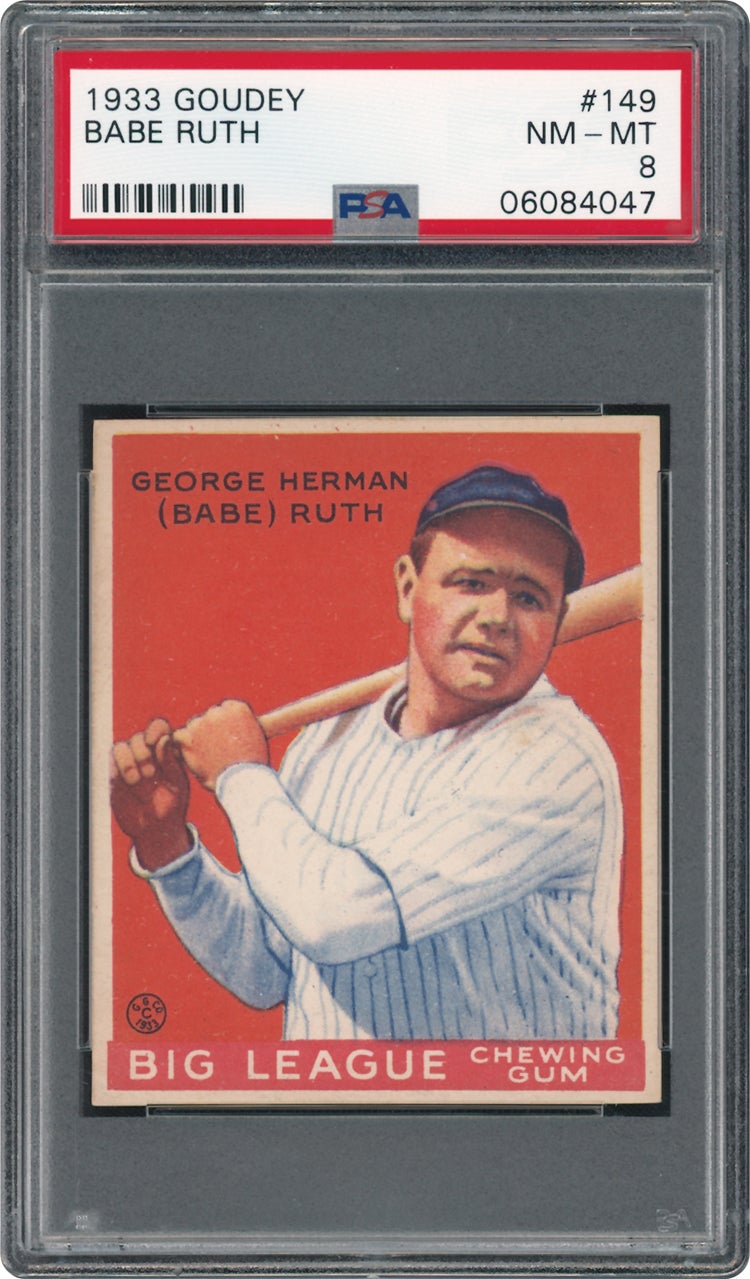 Babe Ruth, rare vintage baseball cards power $7.1 million Memory Lane ...