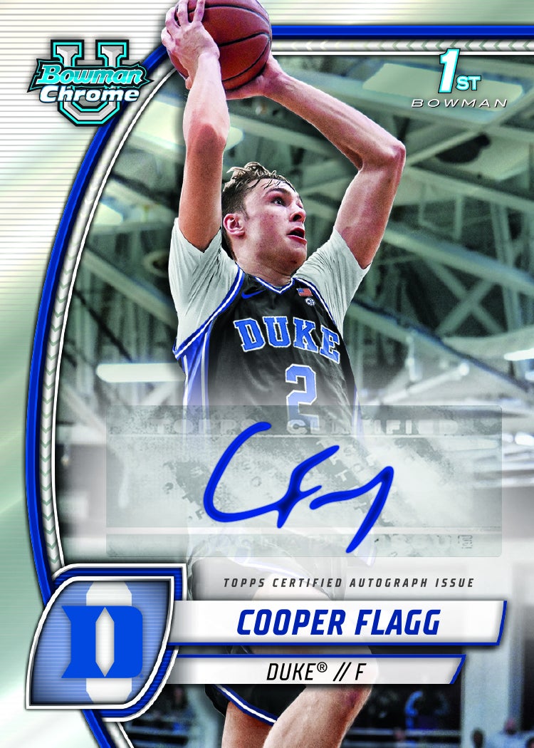 Topps signs college basketball star Cooper Flagg to card, memorabilia deal