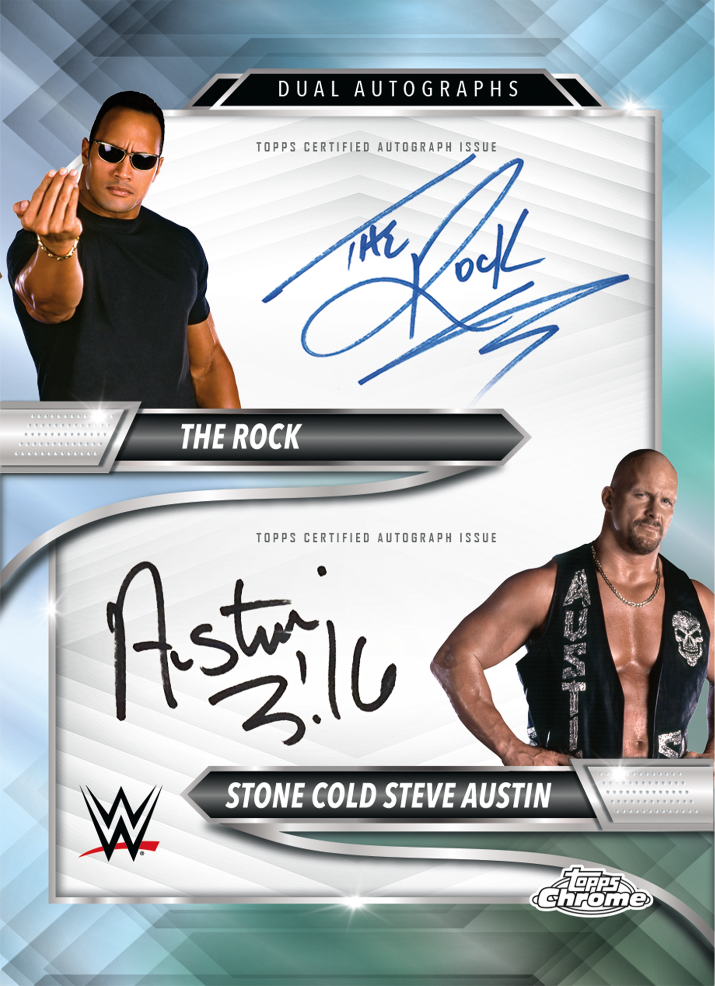 Topps launches WWE Chrome set with special The Rock auto cards