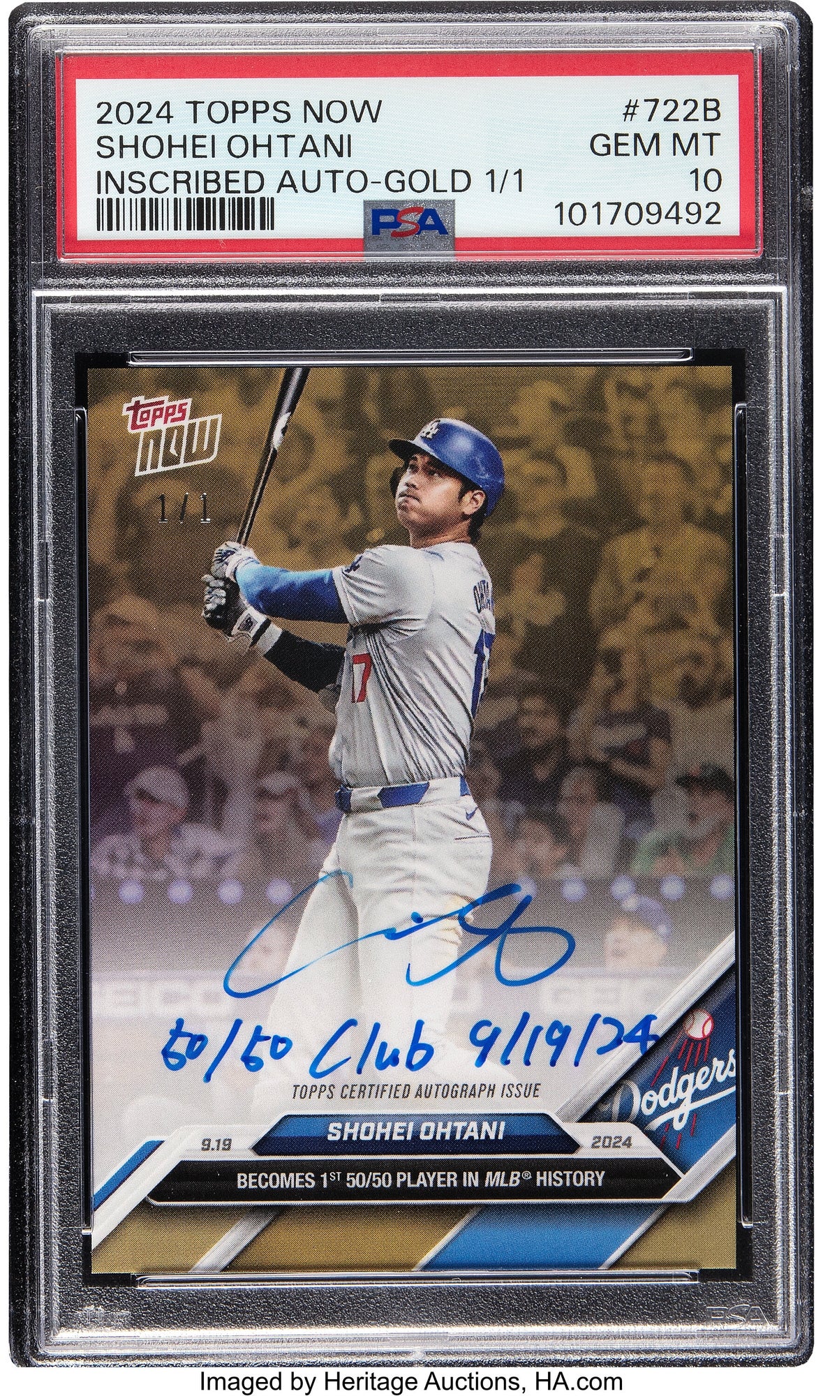 Rare Shohei Ohtani 50/50 card, 1916 Babe Ruth Rookie highlight Heritage Winter auction